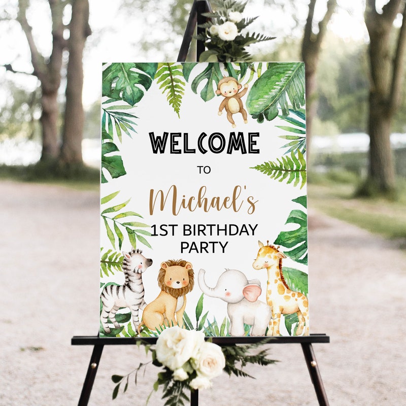Wild One Welcome Sign - Etsy