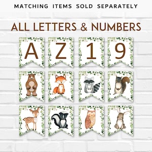 Editable Woodland Animals Thank You Tags Stickers Greenery Woodland ...