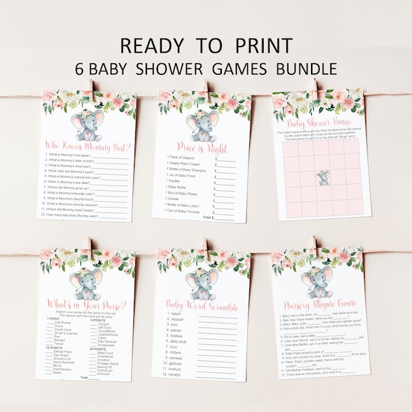 Baby Shower Games - Etsy