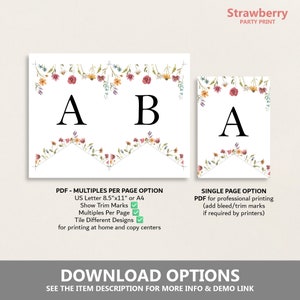 Editable Wildflower Banner Template Colorful Flowers Custom Banner ...