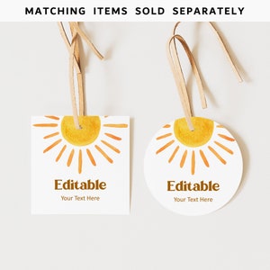 Sun Party Food Table Sign 1st Trip Around the Sun Sunshine Birthday ...