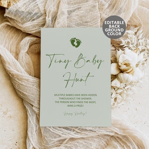 Editable Tiny Baby Hunt Game Baby Shower Game Find the Babies Game ...