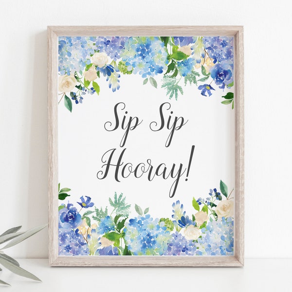 Sip Sip Hooray Sign - Etsy
