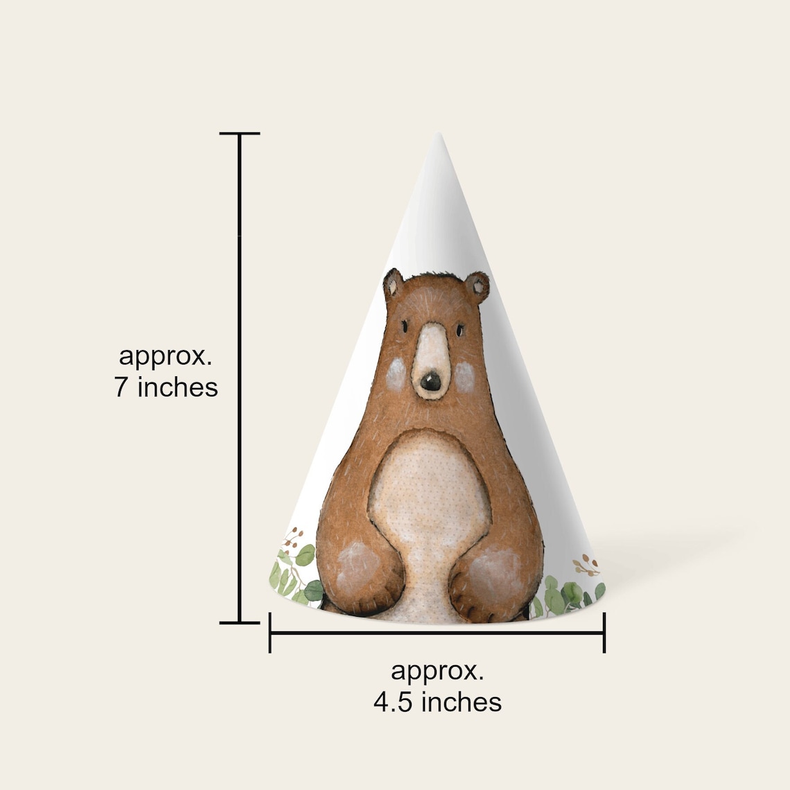 PRINTABLE Party Hats Woodland Animals Forest Party Woodland - Etsy