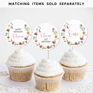 Editable Wildflower Birthday Milestone Sign First Year Milestone Board ...