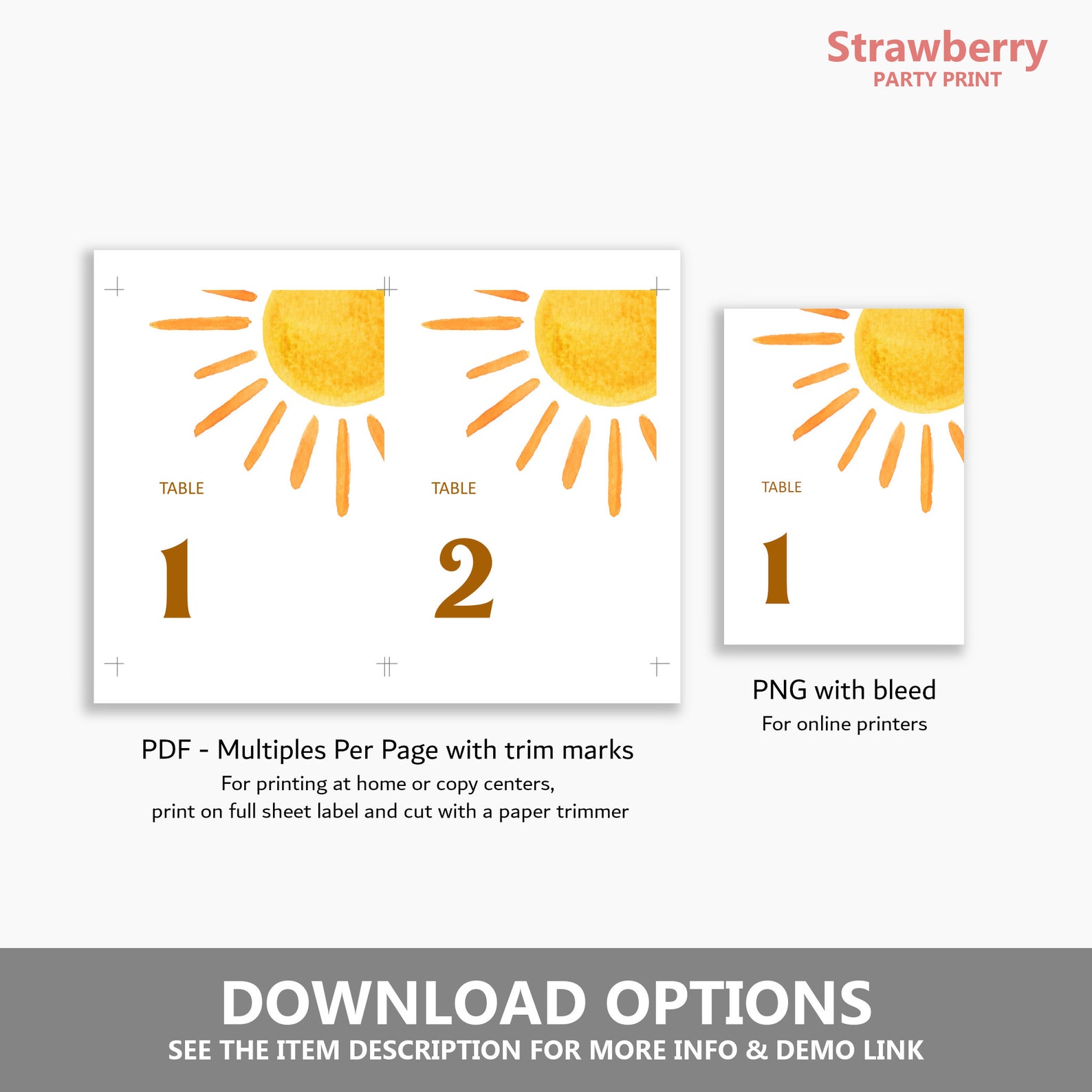 Editable Sun Table Numbers Sun Baby Shower First Trip Around Sun ...