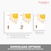Editable Sun Table Numbers Sun Baby Shower First Trip Around Sun ...