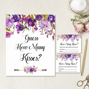 Bridal Shower Games Printable Purple Bridal Shower Game Bundle ...