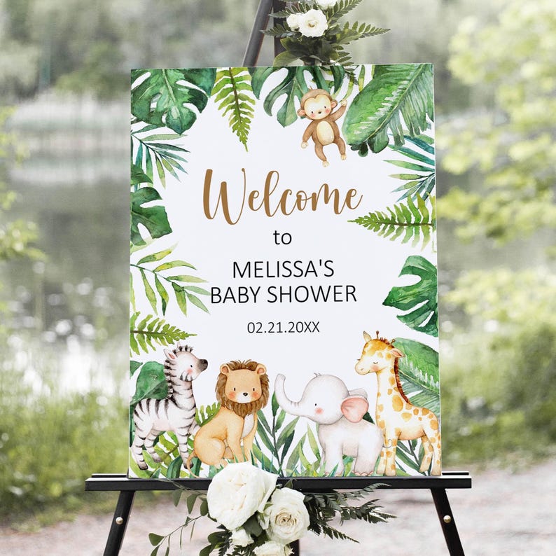 Table Number Cards Jungle Safari Animals Printable Table Numbers 1-20 ...