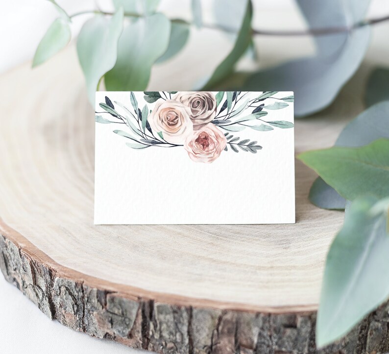 Boho Food Labels Editable Place Cards Template Food Tent Cards - Etsy