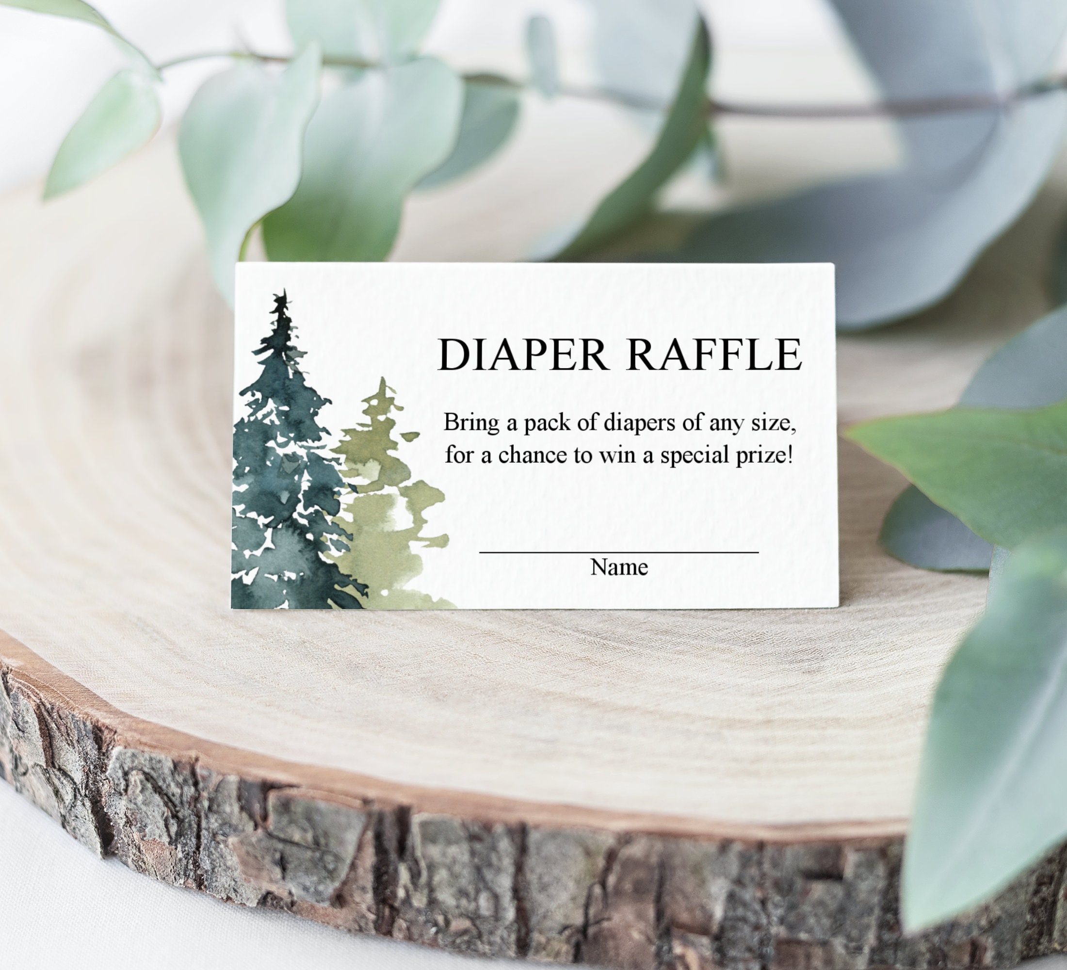 Diaper Raffle Cards Baby Shower Game Printable Outdoor | Etsy