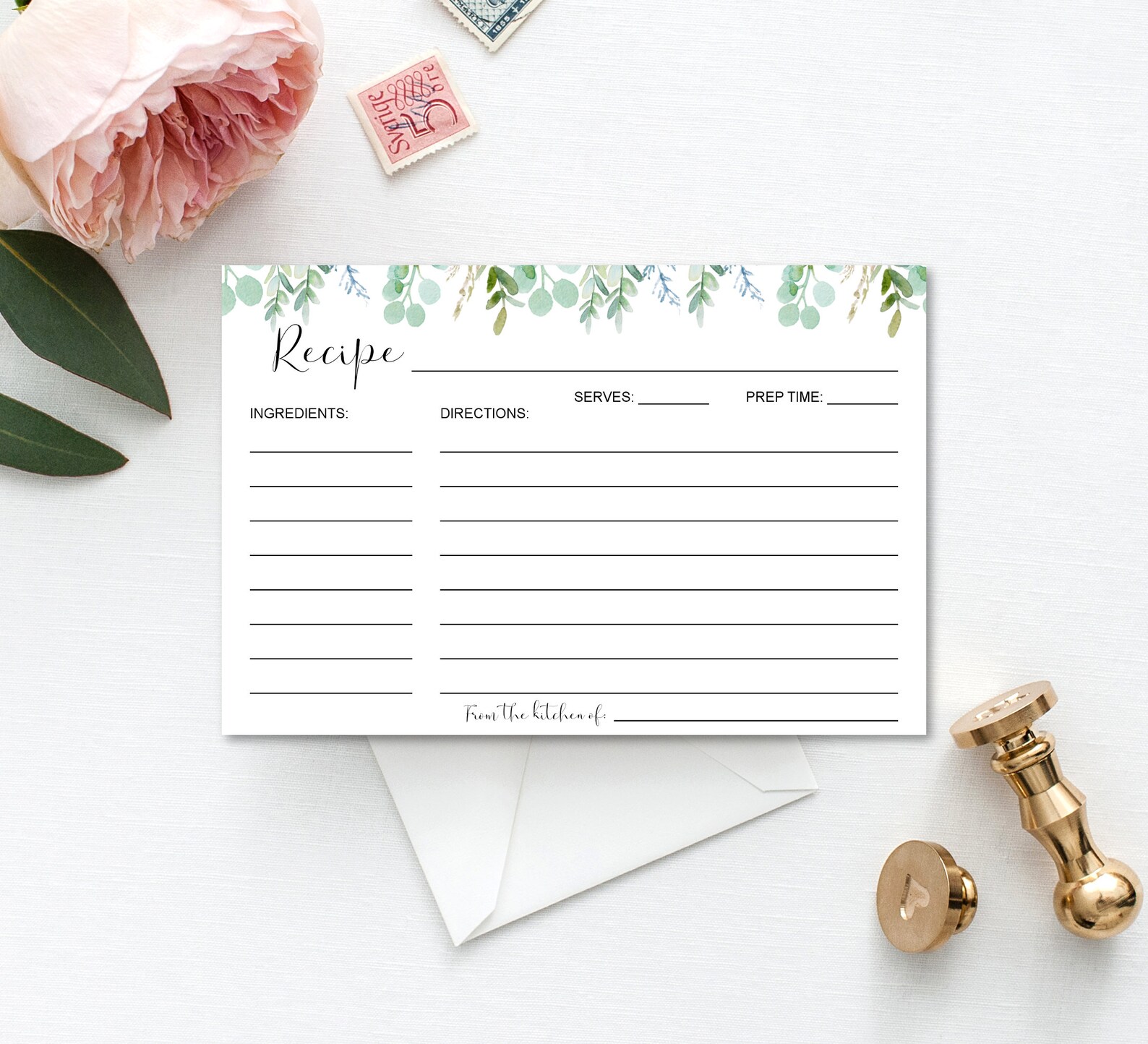 Boho Recipe Cards Printable Boho Chic Bridal Shower Recipe - Etsy