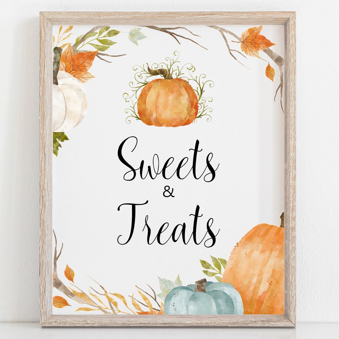 Sweets and Treats Sign Fall Baby Shower Sign Food Table Sign - Etsy