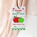 Kids Valentine Tag Applesauce Valentines Day Gift Tag Valentine Gifts ...