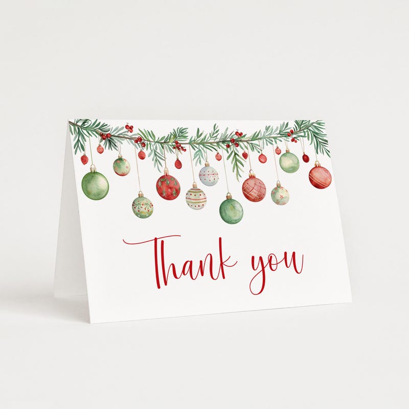 Christmas Thank You Cards - Etsy