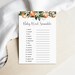 Orange Citrus Baby Word Scramble Game With Answer Citrus Baby Shower ...