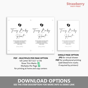 Editable Tiny Baby Hunt Game Baby Shower Game Find the Babies Game ...