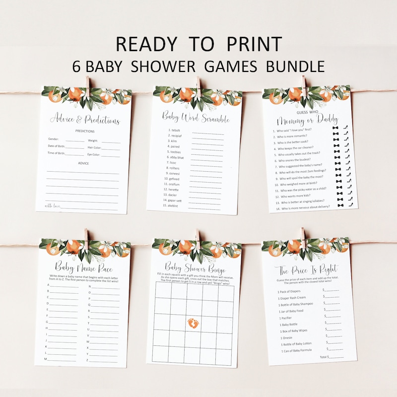 Orange Baby Shower - Etsy
