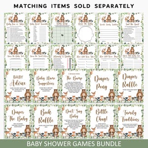 Editable Woodland Animals Banner Greenery Forest Animals Banner ...