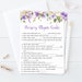 Purple Baby Shower Game Bundle Games Printable Baby Shower Games ...
