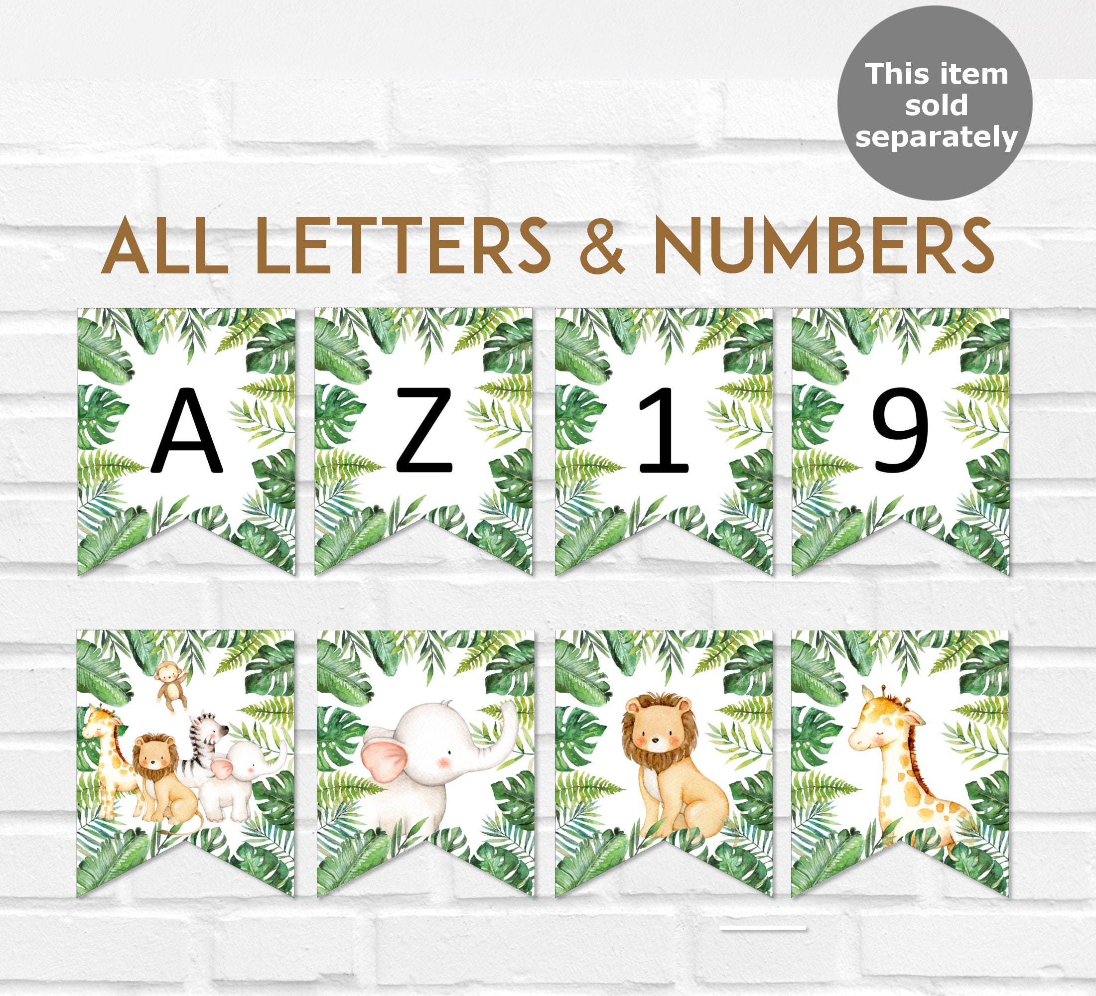 Jungle Safari Animals Place Cards Editable Tent Cards Food - Etsy Canada