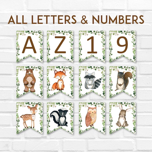 Woodland Banner - Etsy