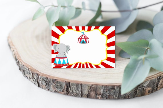 Carnival Circus Food Tent Editable Food Labels Circus Party Decorations ...