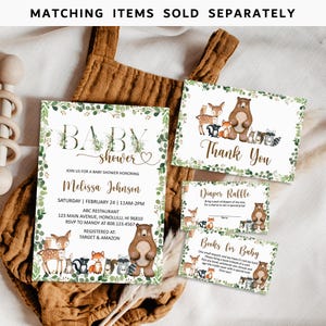 Editable Woodland Animals Banner Greenery Forest Animals Banner ...