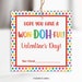Kids Valentine Tag Play Dough Won Doh Ful Valentines Day Gift Tag Non ...