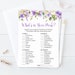 Purple Baby Shower Game Bundle Games Printable Baby Shower Games ...