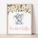 Elephant Gift Table Sign Books & Gifts Sign Printable Pink - Etsy