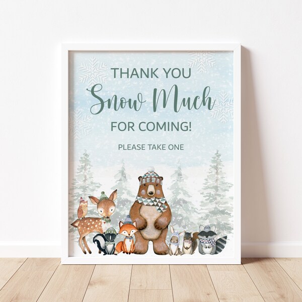 Thank You Snow Much for Coming - Etsy