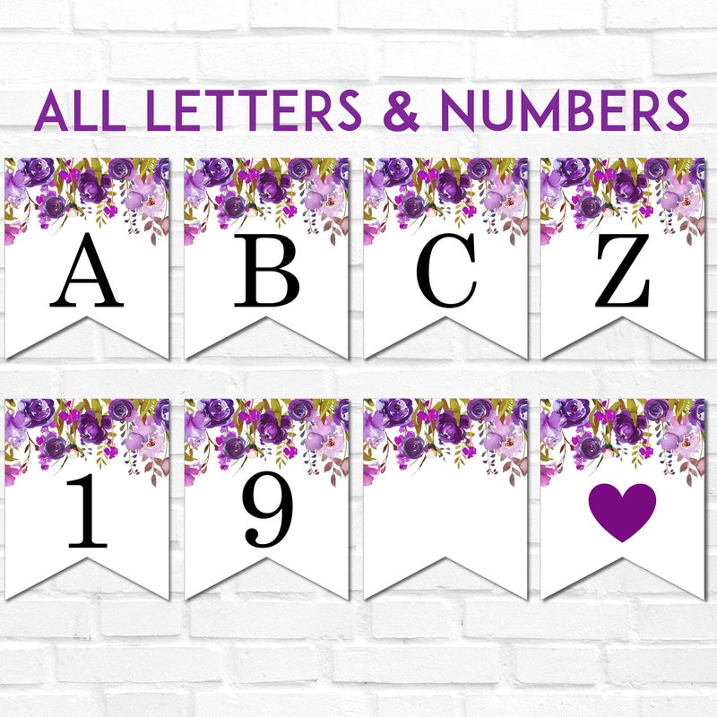 Purple Banner - Etsy