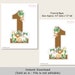 PRINTABLE Jungle Number 1 Cake Topper Jungle First Birthday Cake Topper ...
