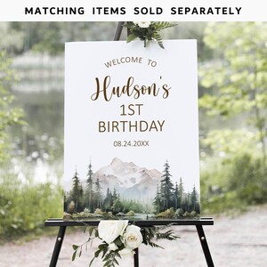 Editable Mountain Adventure Birthday Capri Sun Label Juice Bag Sticker ...