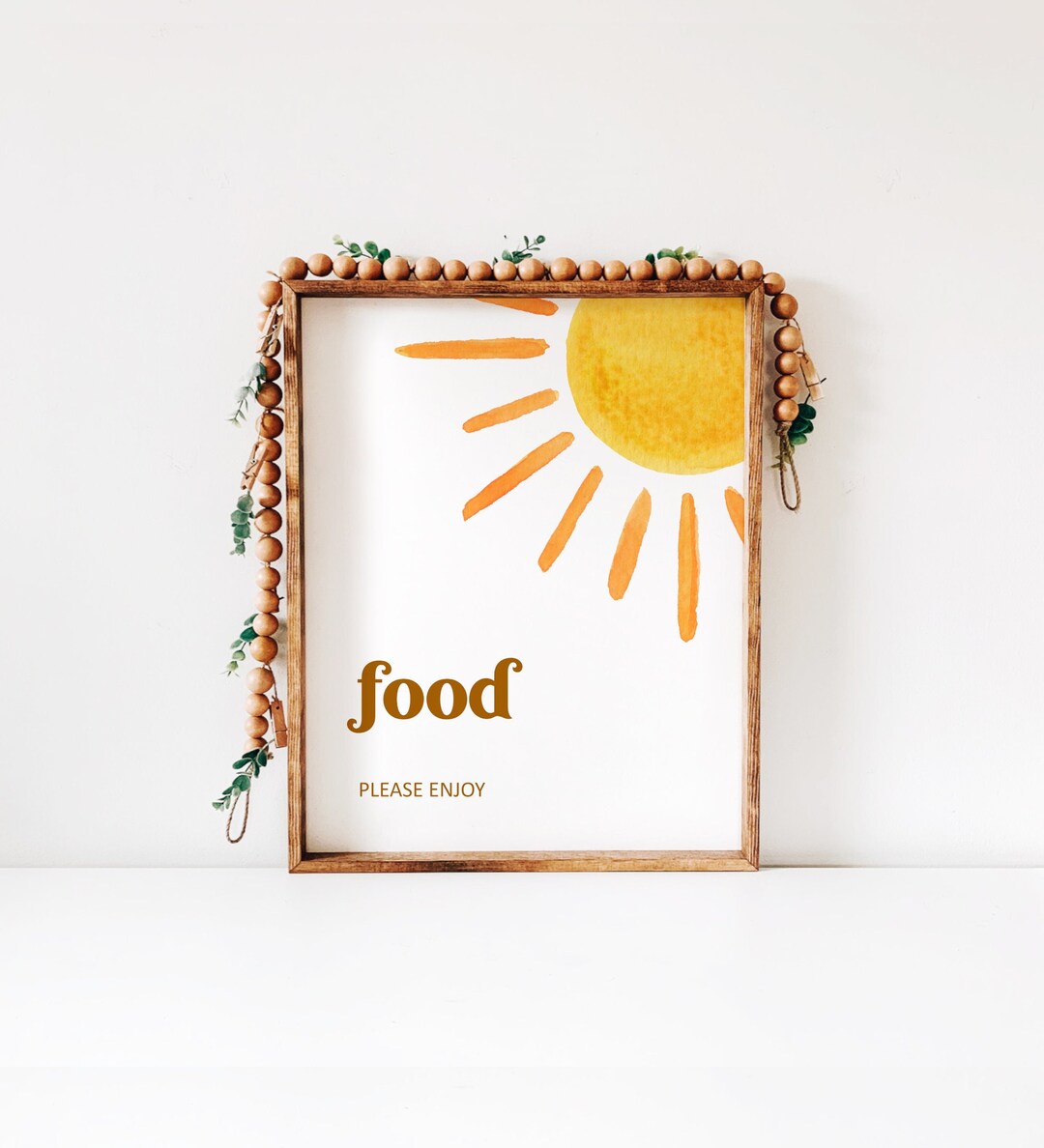 Sun Party Food Table Sign 1st Trip Around the Sun Sunshine Birthday ...