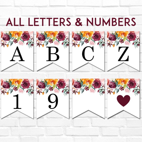 Floral Banner - Etsy