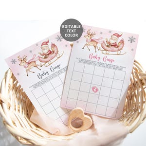 Editable Christmas Baby Shower Games Bundle A Merry Little Baby Shower ...