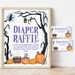 Halloween Diaper Raffle Tickets & Sign Halloween Baby Shower Game ...