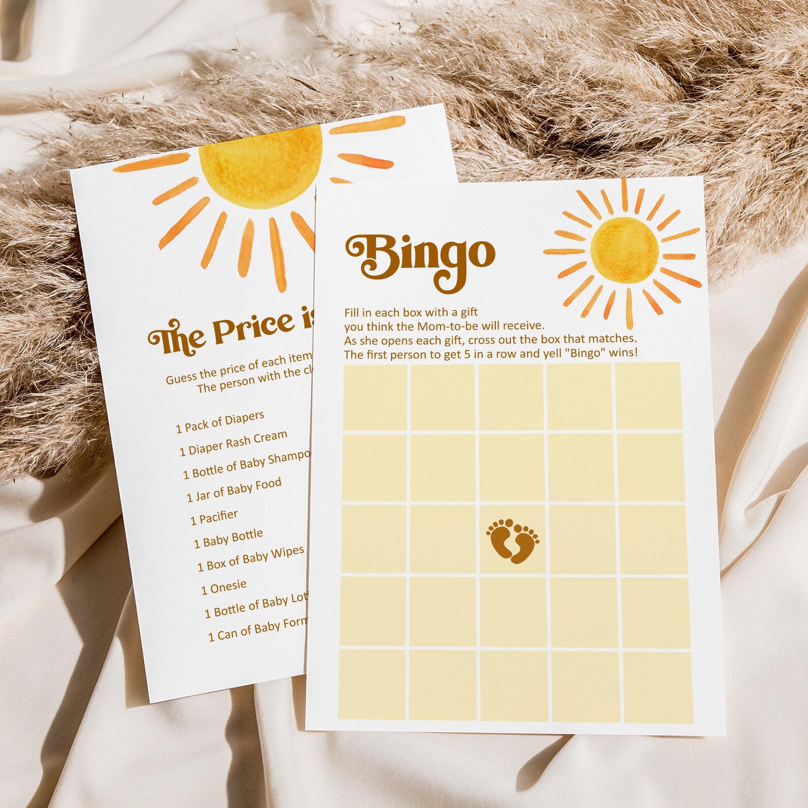 Editable Sun Baby Shower Games Bundle, Sunshine Baby Shower, Here Comes ...