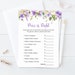 Purple Baby Shower Game Bundle Games Printable Baby Shower Games ...