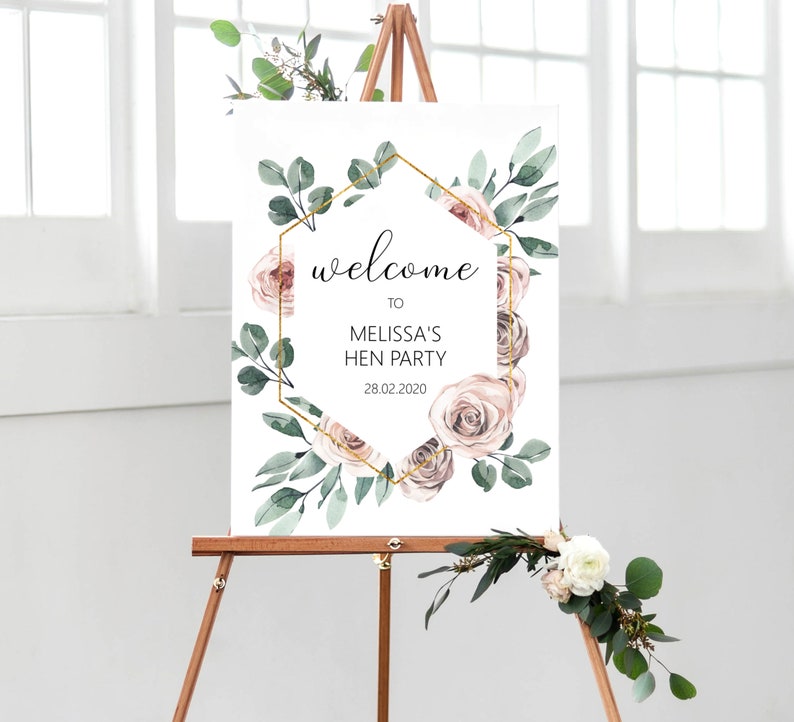 CUSTOM Boho Welcome Sign Welcome Poster Boho Bridal Shower - Etsy