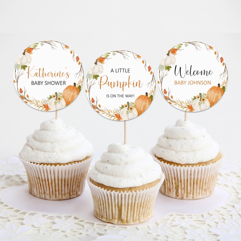 Fall Cupcake Toppers - Etsy