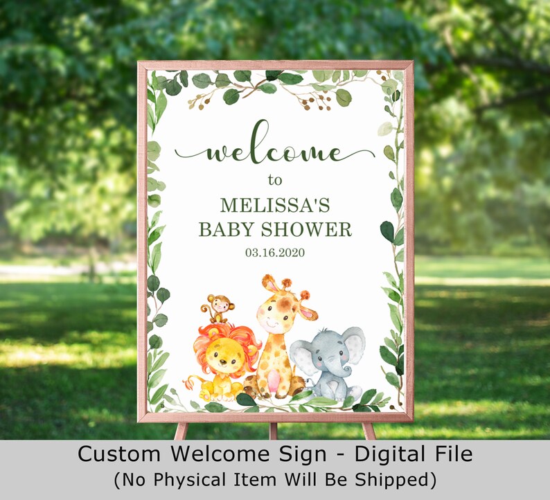 Safari Welcome Sign Jungle Welcome Sign Safari Animals - Etsy New Zealand