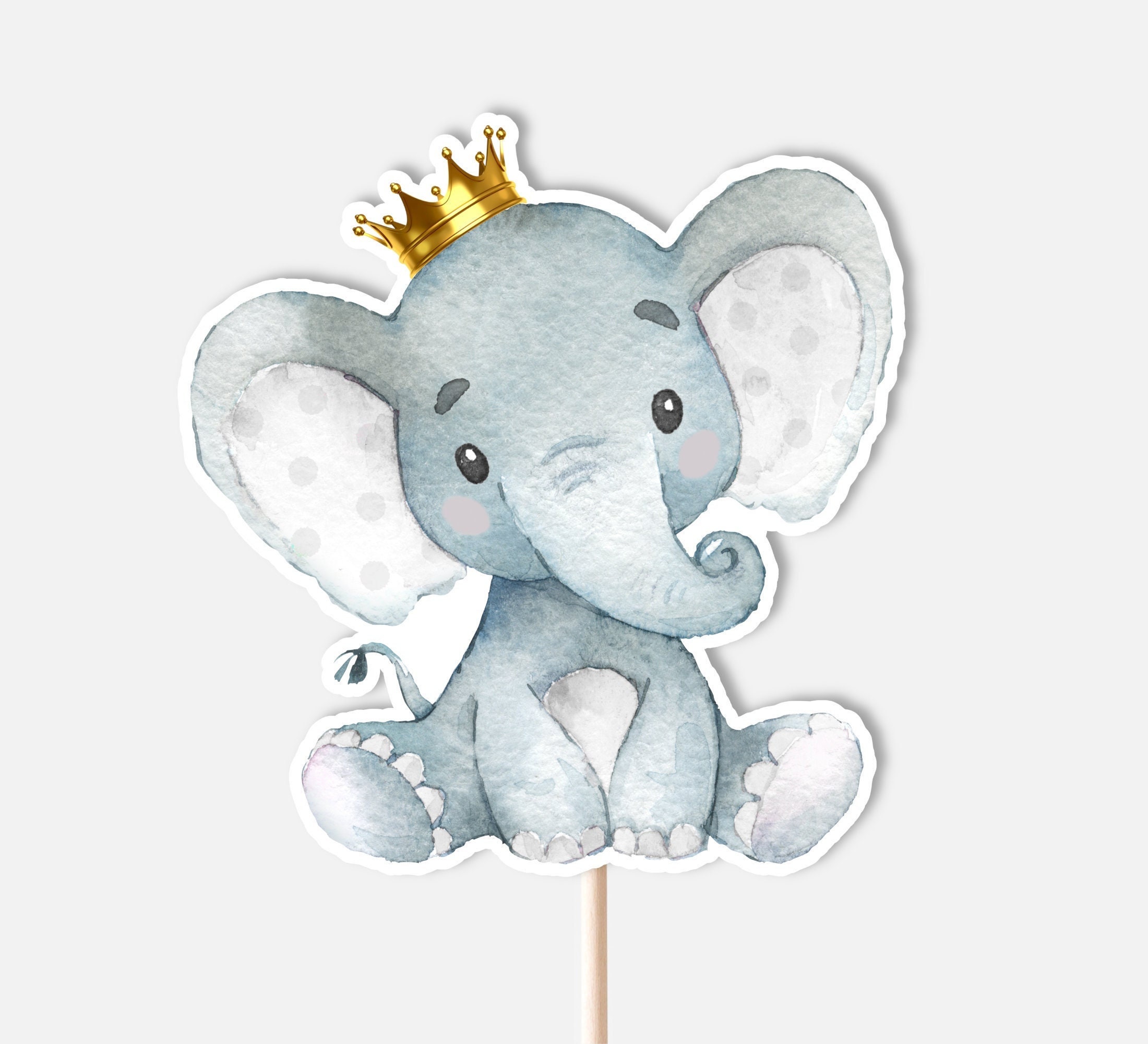 PRINTABLE Elephant Centerpiece, Cake Topper, Diaper Cake, Baby Shower ...