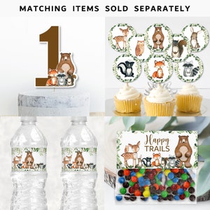 Editable Woodland Birthday Milestone Sign First Year Milestone Board ...