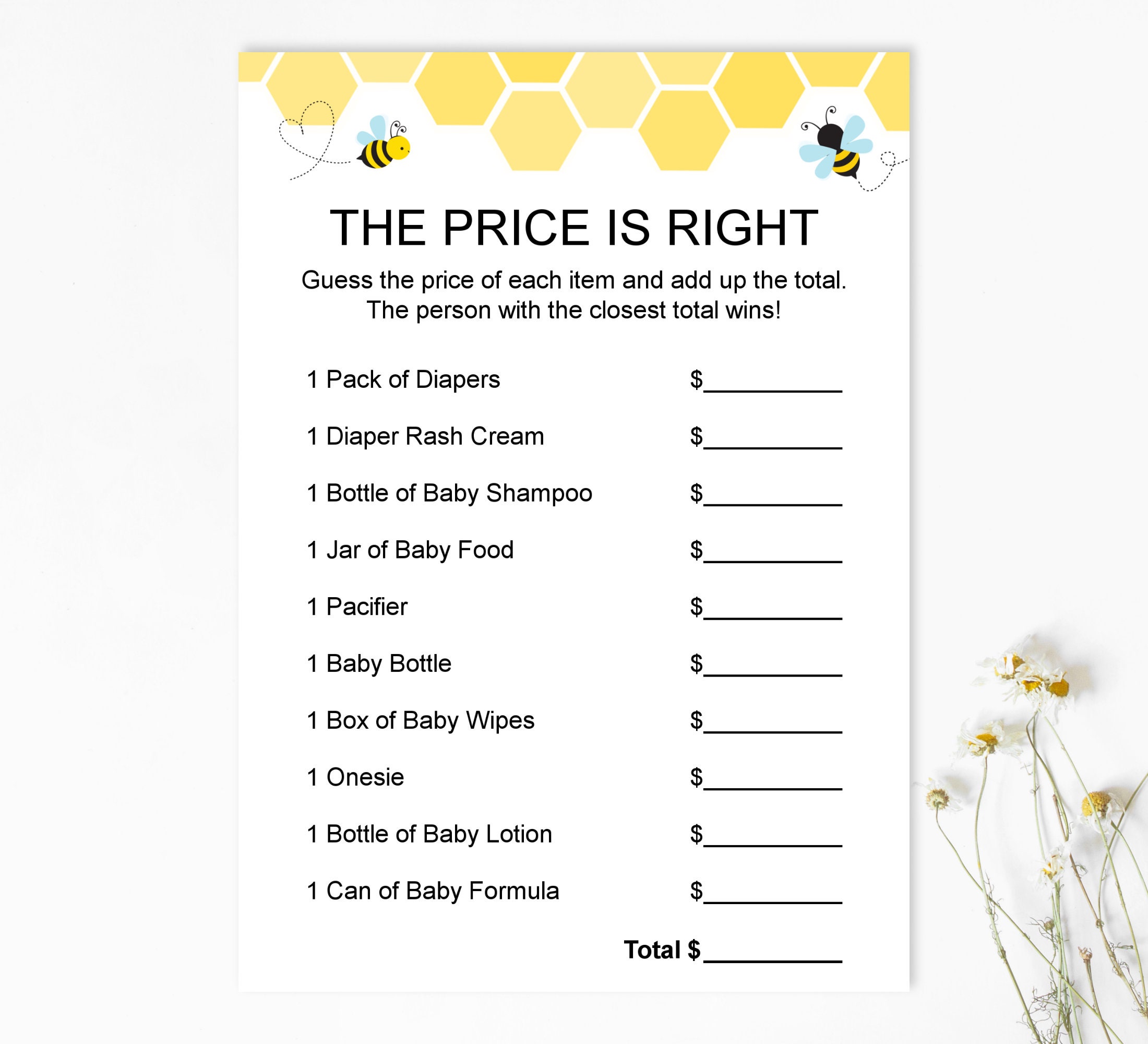 Bumble Bee Baby Shower Games Printable Game Bundle Mommy to - Etsy Canada