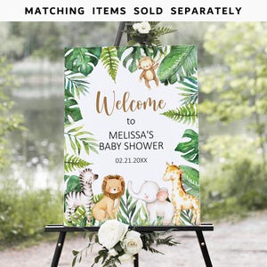 Editable Jungle Safari Seating Chart Safari Baby Shower Safari Birthday ...