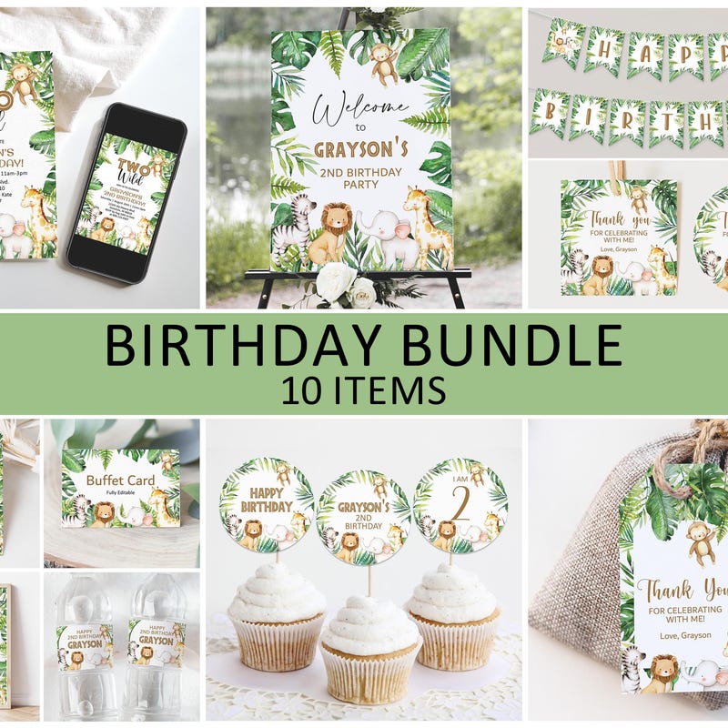 Two Wild Birthday - Etsy