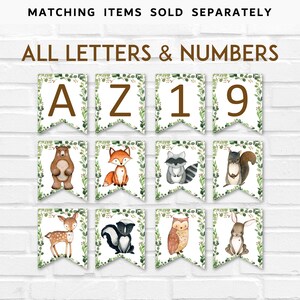 PRINTABLE Woodland Baby Shower Banner Welcome Baby Banner Woodland ...